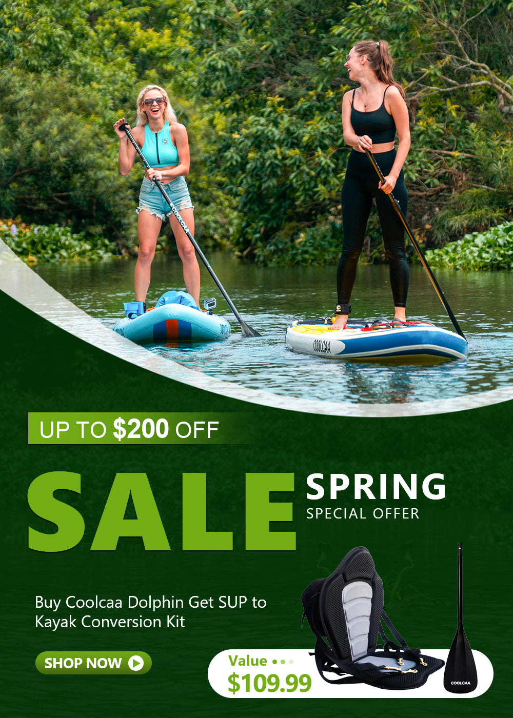 Coolcaa SUP Boards | Best Inflatable Stand-Up Paddle boards