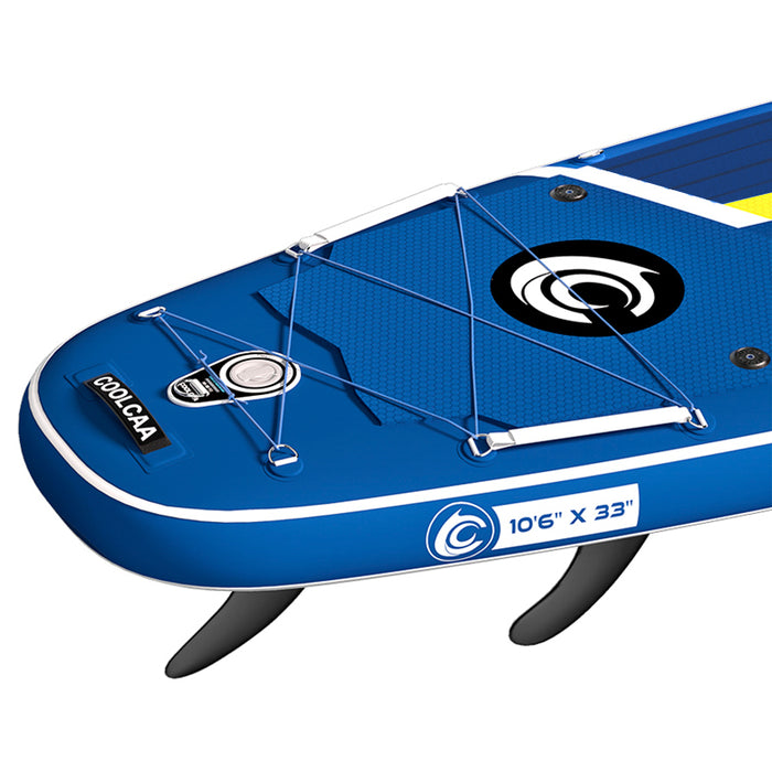 Coolcaa 10’6/11’6 Explorer Inflatable Paddle Board Package with Carbon